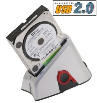 2.5" & 3.5" SATA Docking Station with USB 2.0 & eSATA Ports - Coolgear