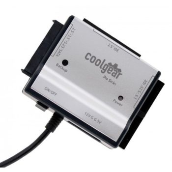SATA and IDE Drive to USB Adapter Kit Pro Aluminum Shell - Coolgear