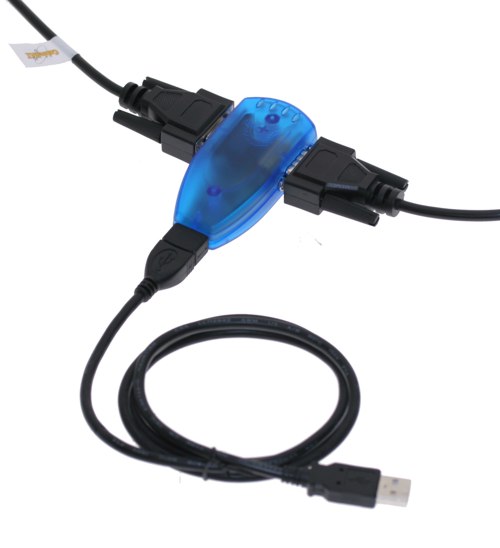 Dual Port RS-232 USB-to-Serial Plugin Adapter - CoolGear