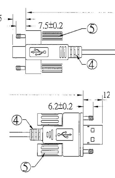 6ft Screw Lock USB 2.0 Hi-Speed A to B Device Cables - Coolgear