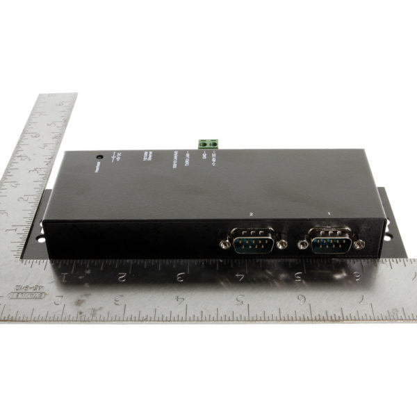 Dual-Port RS-232 to Ethernet Data Gateway TCP/IP Industrial Metal Case - Coolgear