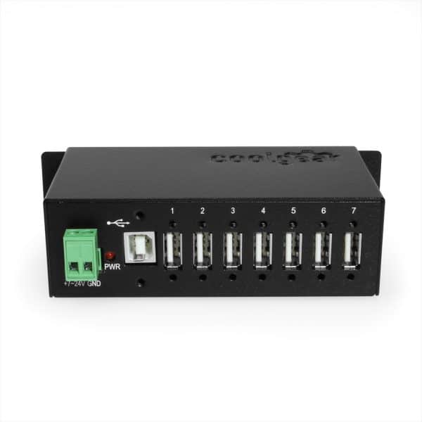 7 Port USB 2.0 Hub w/ Screw Locking Ports - Coolgear