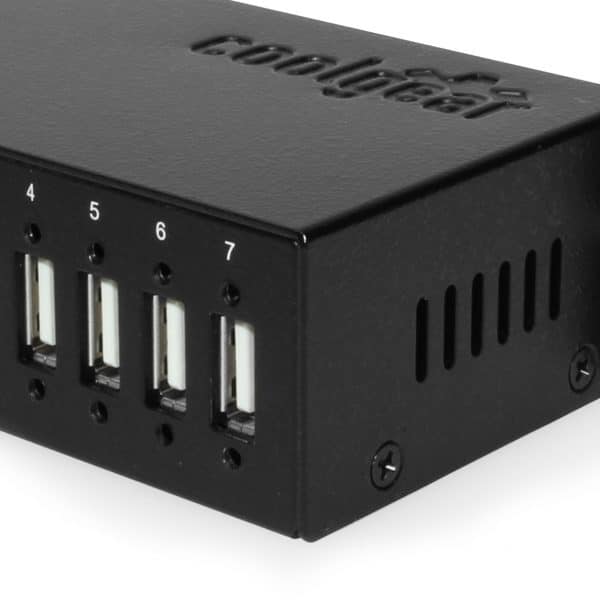 7 Port USB 2.0 Hub w/ Screw Locking Ports - Coolgear