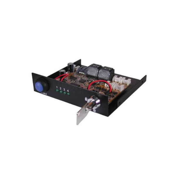4 Port SATA II / III Switch 3.5inch Design With KeyLock and LED - Coolgear