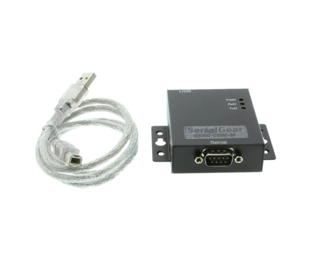Single Port High-Speed USB 2.0 to Serial RS-232 Industrial Adapter w/ FTDI Chipset - Coolgear