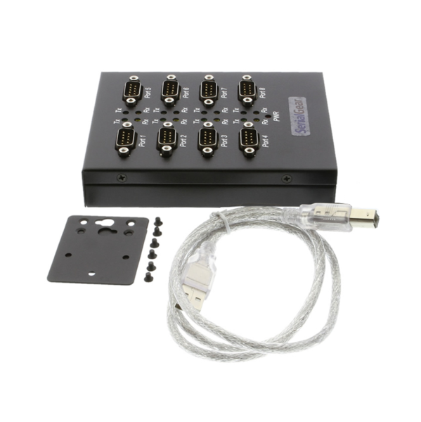 8-Port USB 2.0 to RS-232 DB-9 Industrial Serial Adapter w/ FTDI Chipset ...