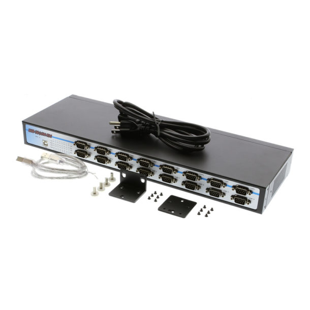 16 Port RS-232 Rack Mountable USB to Serial Adapter - Coolgear
