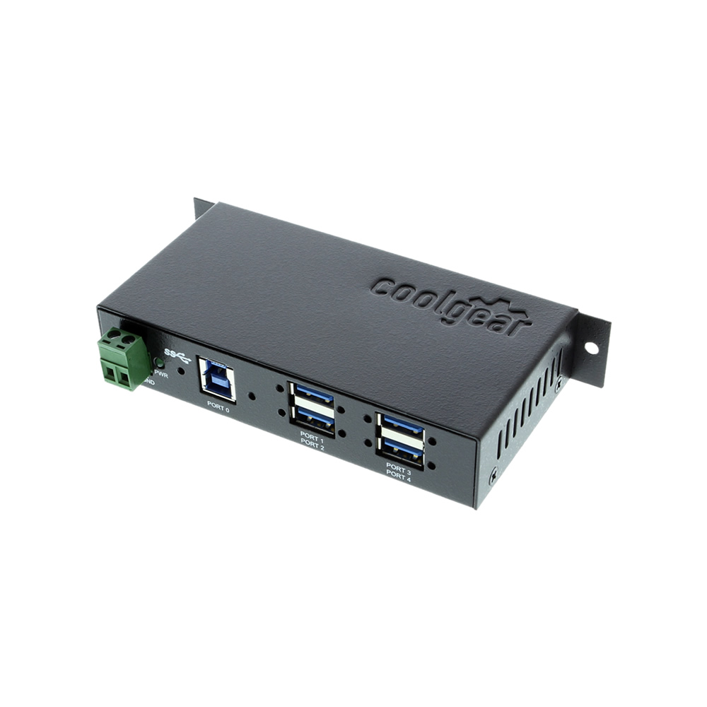 USB 3.0 4-Port Industrial Hub Metal Case - Coolgear