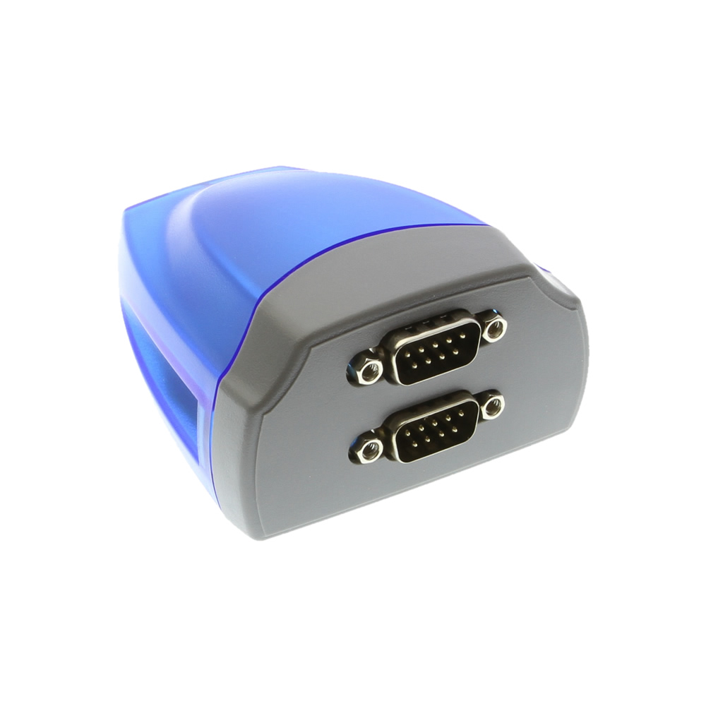 Dual Port USB to Serial RS-232 DB-9 Adapter Cable FTDI Chip - Coolgear