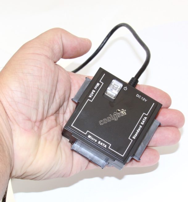 USB 2.0 to SATA Hard Drive Adapter - Micro through Standard SATA HDD ...