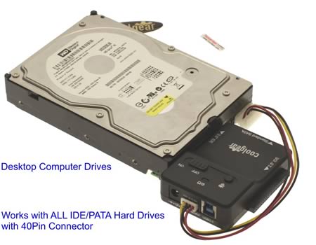 USB 3.0 to SATA or PATA Hard Drive Adapter - Coolgear
