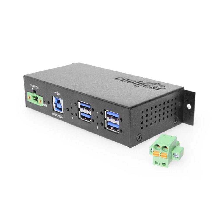 4 Port Usb 3 2 Gen 1 Hub W Esd Surge Protection And Port Status Leds
