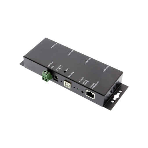USB 2.0 Over IP Network Industrial 4-Port Hub - TCP/IP Network - Coolgear