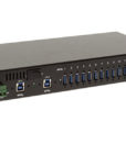 16 Port USB 3.0 Metal Hub w/Surge Protection - Rack/DIN-RAIL Mountable ...