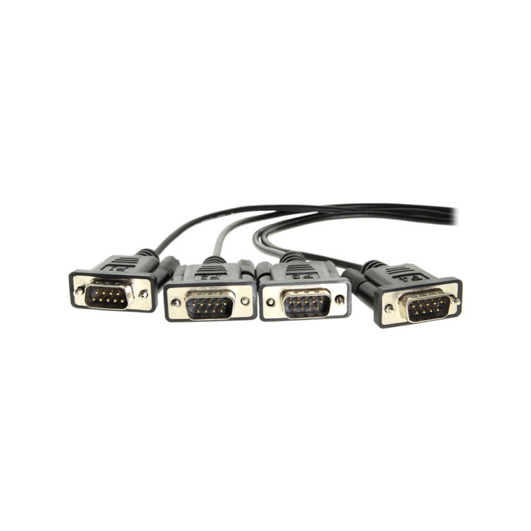 Quad Port Serial RS-232 PCMCIA Adapter DB-9 Serial - Coolgear