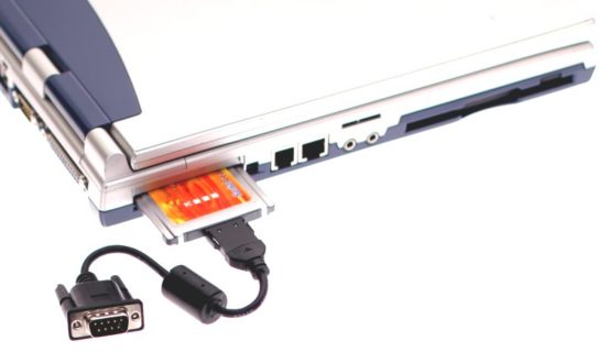 PCMCIA Host controller with Single Port Serial Adapter - Coolgear