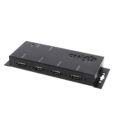 16 Port USB 3.0 Metal Hub w/Surge Protection - Rack/DIN-RAIL Mountable ...