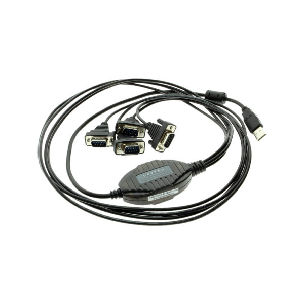 4-Port USB DB-9 Serial Adapter Solution - Coolgear