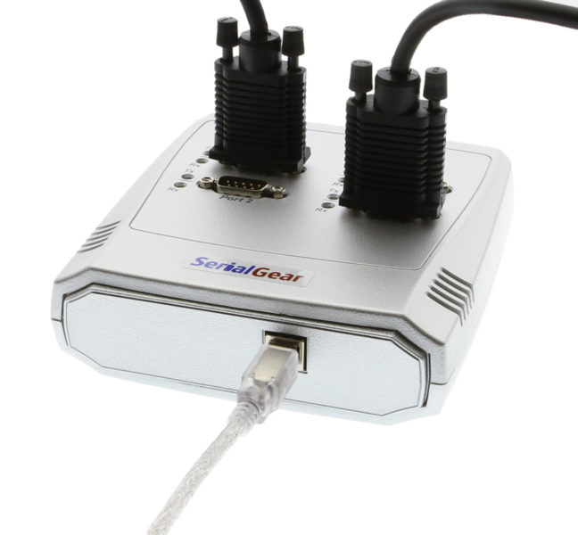 4-Port RS-232 USB to Serial Adapter Data Control Box - Coolgear