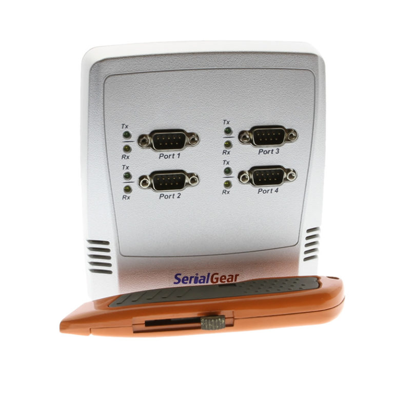 4-Port RS-232 USB to Serial Adapter Data Control Box - Coolgear