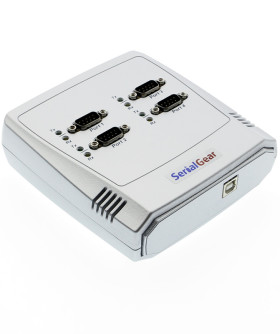 4 Port USB to Serial Adapter RS-232 with FTDI Chip - CoolGear