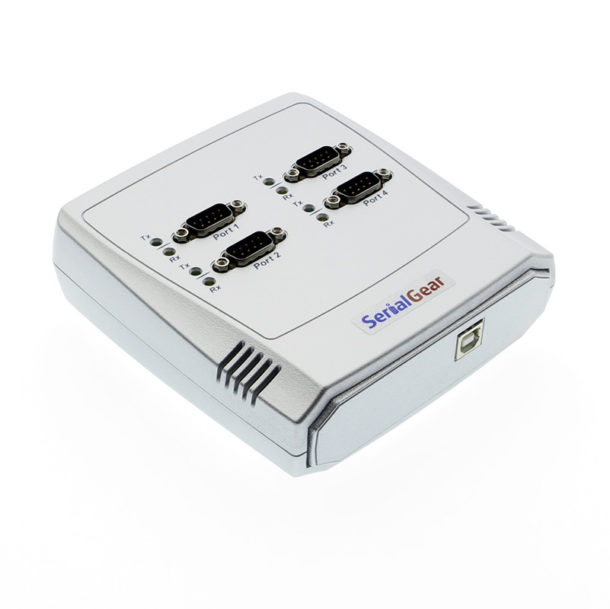 4-Port RS-232 USB to Serial Adapter Data Control Box - Coolgear