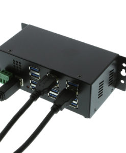 Mountable 12-Port USB 3.0 Powered Industrial Hub PC-MAC - Coolgear