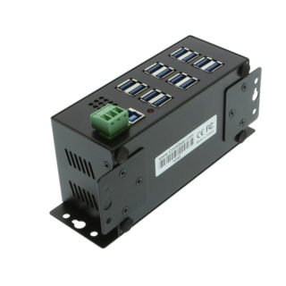 Mountable 12-Port USB 3.0 Powered Industrial Hub PC-MAC - CoolGear