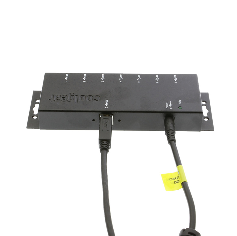 7-Port USB 3.0 Metal Hub with Surge Protection - CoolGear