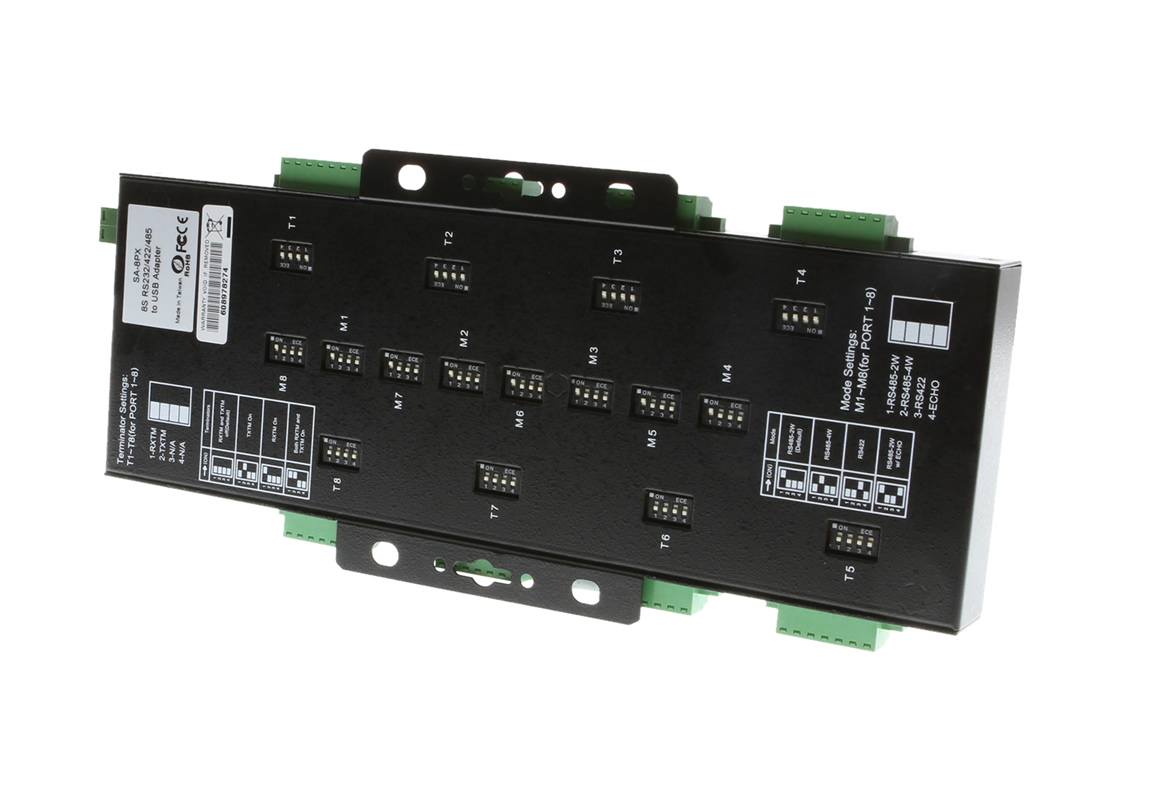Rugged Industrial 8-Port Terminal Block RS232/422/485 to USB Adapter ...