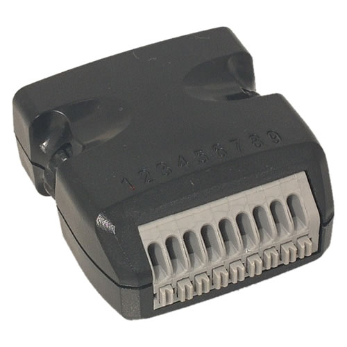 DB9 Female 9-Pin to Terminal Block Adapter - CoolGear