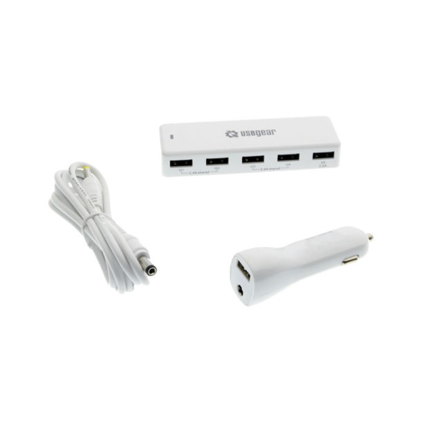 16 Port Type-A/Type-C USB Charger 500W Max Power output 1u Rack ...
