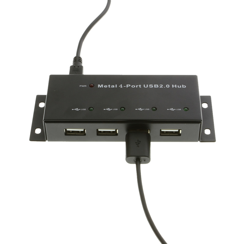4-Port USB 2.0 Mini Metal High-Speed Hub | Coolgear