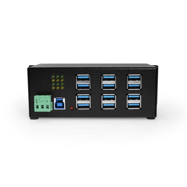 Mountable 12-Port USB 3.0 Powered Industrial Hub PC-MAC | Coolgear