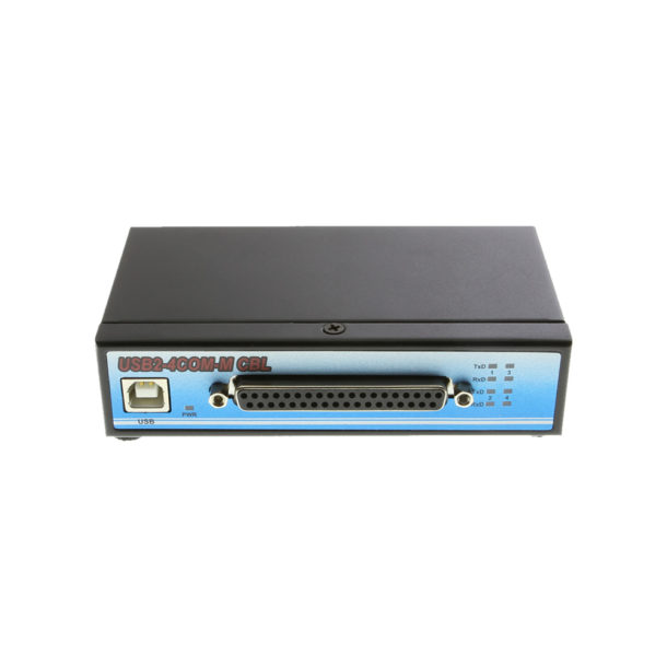 4-Port RS-232 USB to Serial Adapter - Octopus Cable DIN Rail - Coolgear