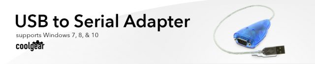 USB to Serial RS-232 DB9 Adapter FTDI Chipset w/ 15kV ESD Protection ...