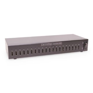 20 Port USB 2.0 Industrial High Power 2.4A Charging Hub w/ ESD Surge ...