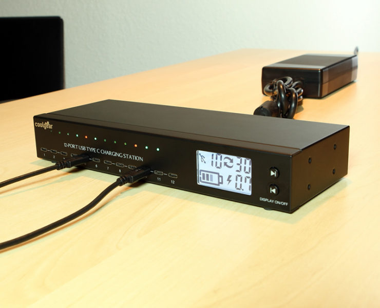 Type-C USB 12 Port Charging Station USB Type-C Charger Only - Coolgear
