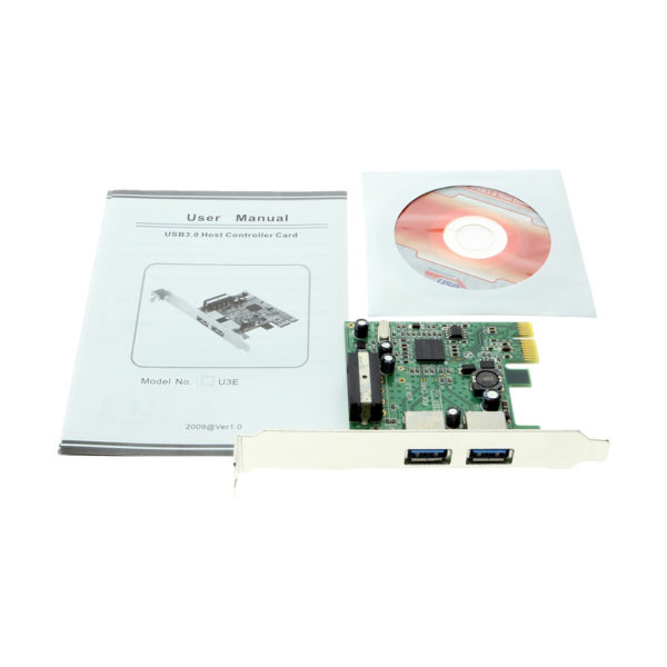 2-Port USB 3 PCIe Host Controller Card for PC - Coolgear