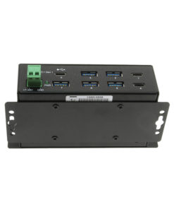 16 Port USB 3.0 Rack Mount Hub w/Surge Protection and DIN Rail