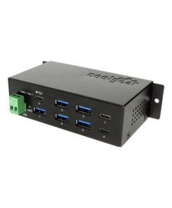 16 Port USB 3.0 Metal Hub w/Surge Protection - Rack/DIN-RAIL Mountable ...