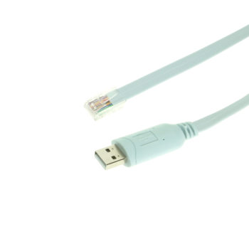 USB to RJ45 RS232 FTDI 6FT Blue Roll Over Console Cable - Coolgear