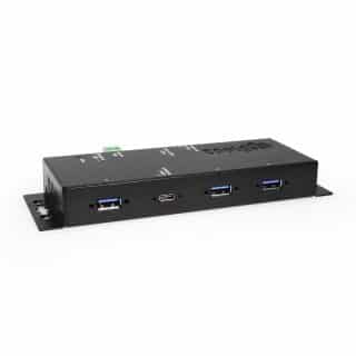 4 Port USB 3.2 Gen 1 Type-C Power Delivery Hub w/ ESD Surge Protection ...
