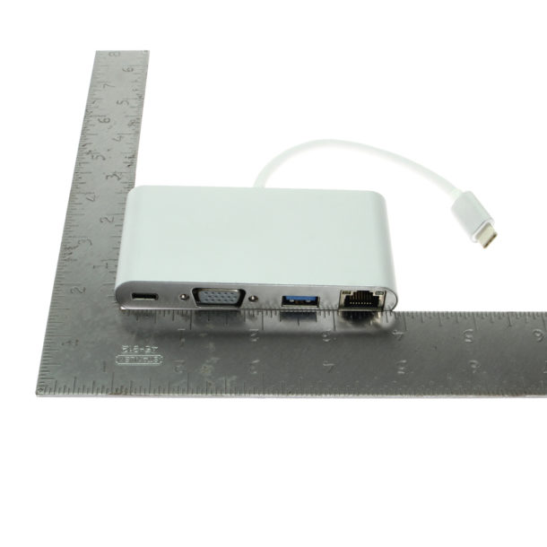 USB-C to VGA Multi-Port Adapter with Gigabit Ethernet Aluminum Shell ...