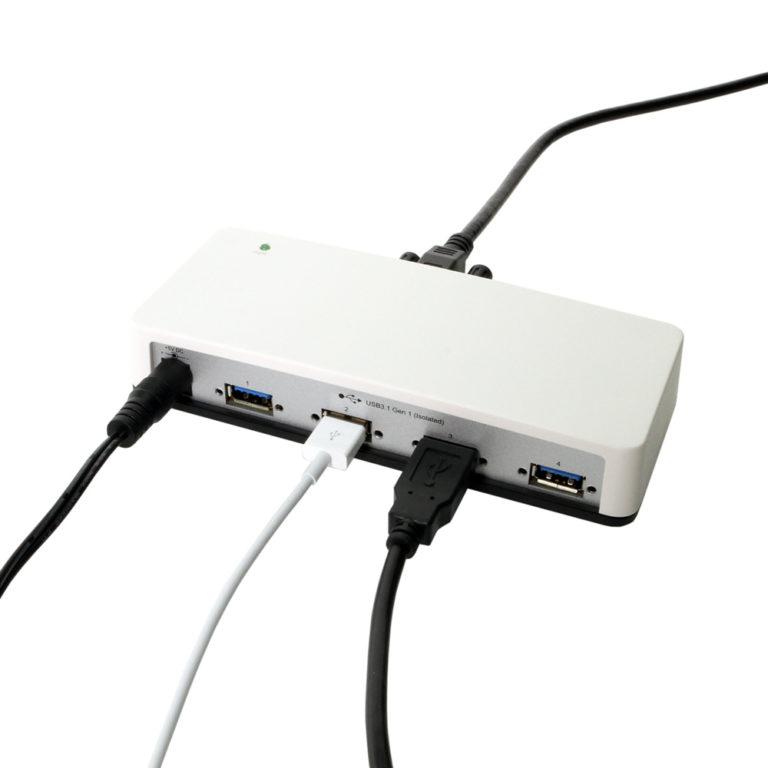 4 Port USB 3.1 Gen1 Isolated Hub with 15KV ESD Surge Protection - Coolgear