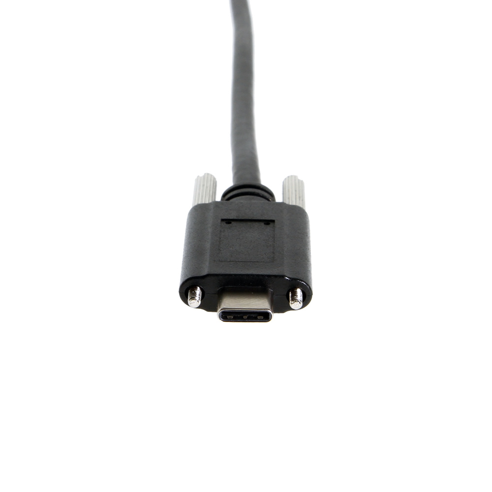 USB Type-C to A Dual Screw Lock Cable 5GB Data 3A Power - Coolgear