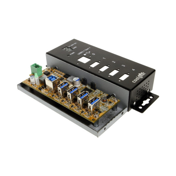 4 Port Industrial High Temperature USB 3.2 Gen 1 Hub w/ Surge ...