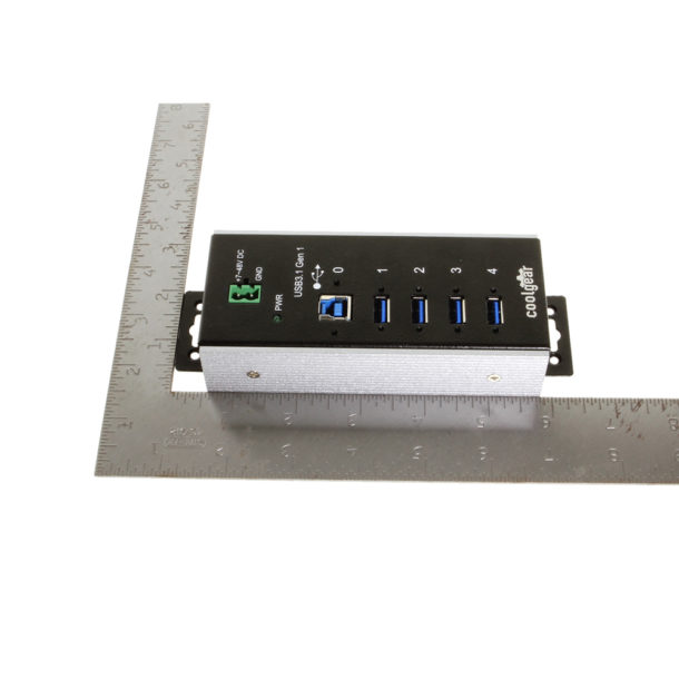 4 Port Industrial High Temperature USB 3.2 Gen 1 Hub w/ Surge ...