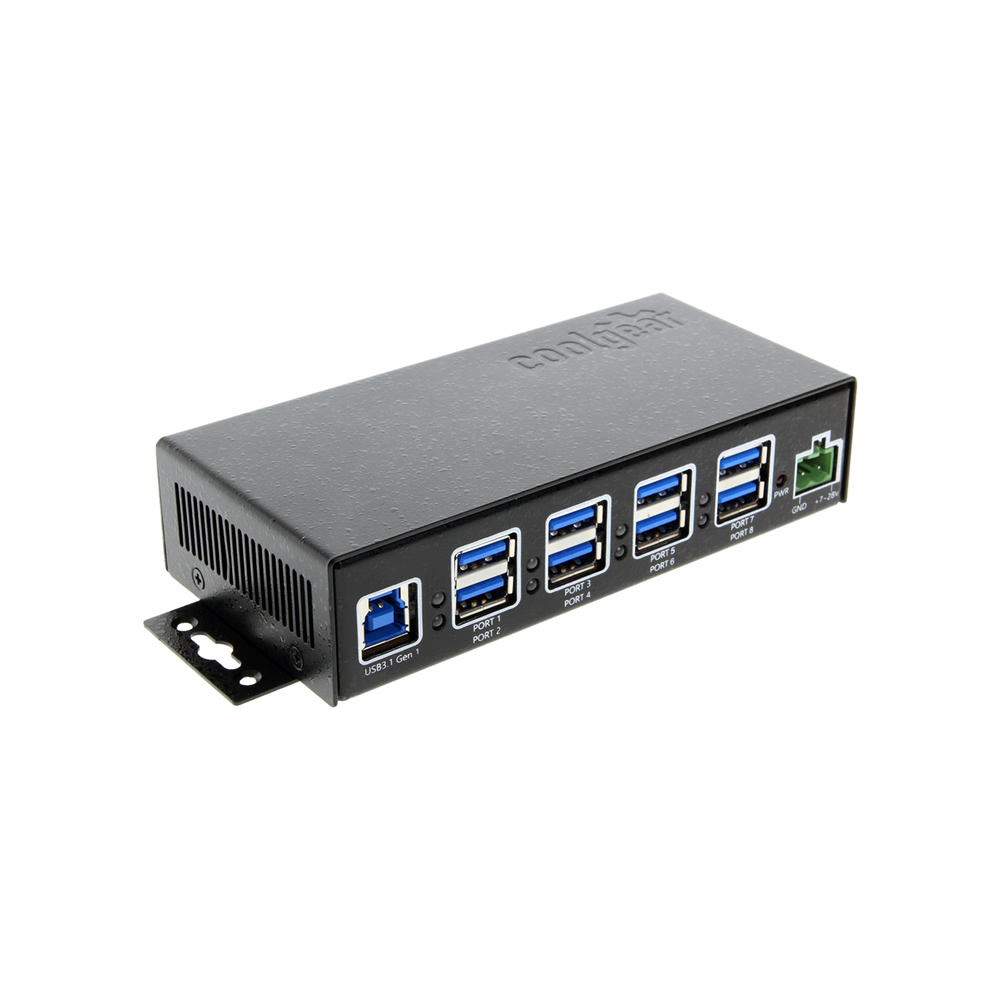 USB 3.1 Type-A 7 Port USB Hub + 1 Dedicated Charging Port w/ESD ...