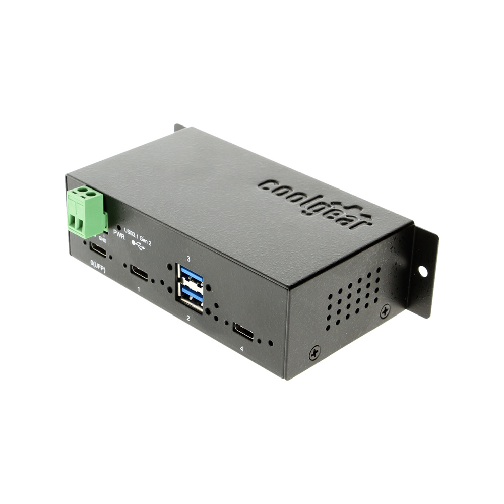 Metal 4 Port USB 3.1 Gen2 Hub Type-C and Type-A Ports - Mounting Kit ...